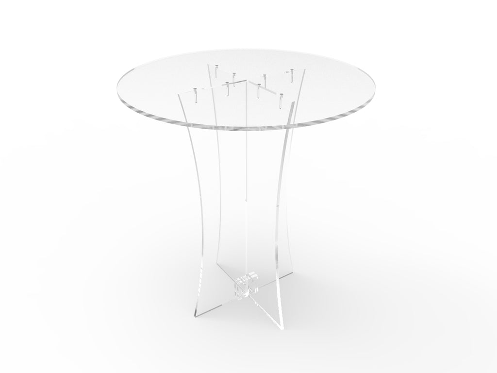 Clear_Plexiglass_Lucite_Acrylic_Round_Dining/_Tradeshow_Table,_29 ...