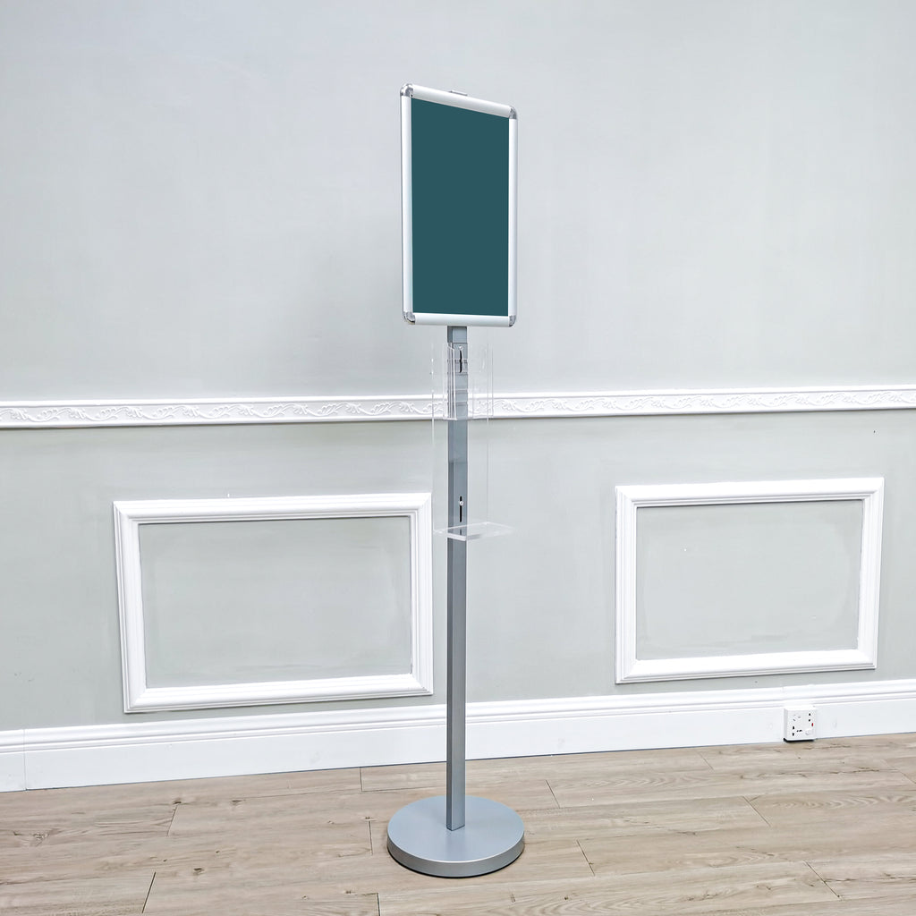 12X12X64" 8.5x11" Poster Stand Signage Literature Display Trifold Broc ...