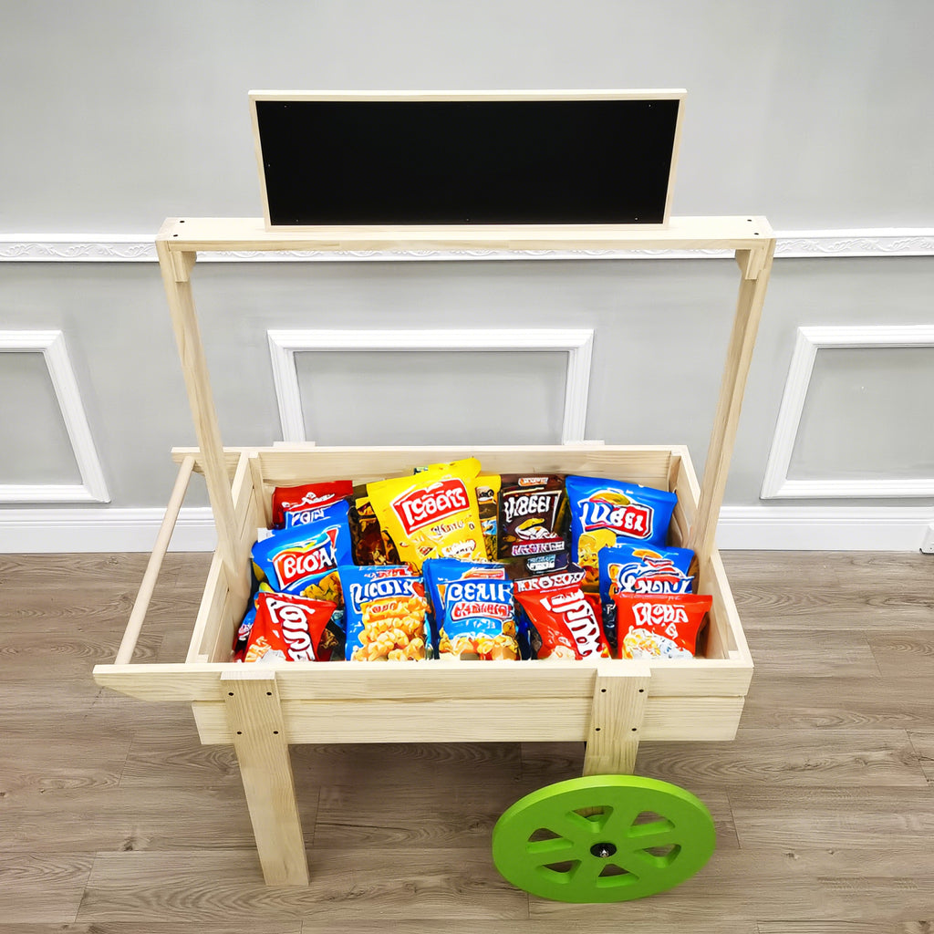Wood Flower Cart Vending Cart Farmers Market Wagon Stand Retail Kiosk ...