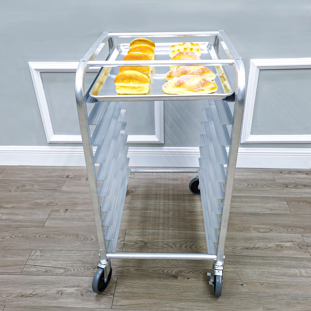 Foodservice Speed Rack Commercial Aluminum 10-Tier Sheet Pan Storage D ...