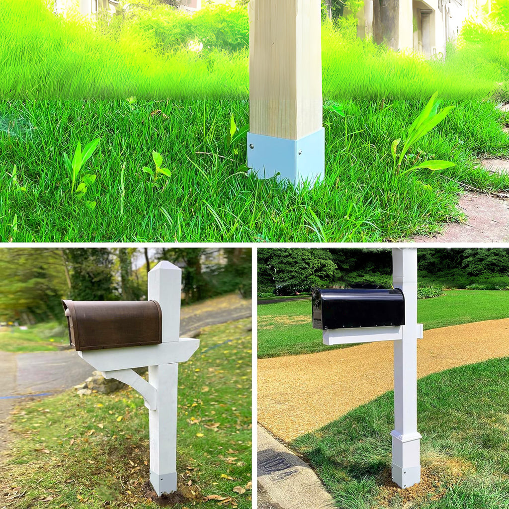 Stainless Steel Post Base ProtectorsMailboxes DeckFences 3 1/2X3 1/2 ...