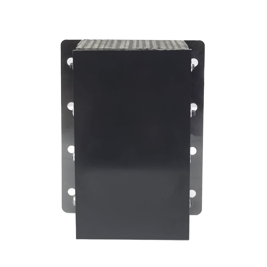 12X10X4" Loading Dock Bumper Stacked Rubber with Metal Face Plate Heav ...