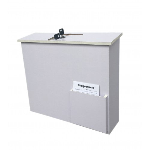 White_Wood_Collection_Box_Suggestion_Box_Donation_Charity_Box ...