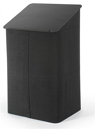 Portable_Podium_with_Velcro Receptive_Wraparound,_45_tall_ _Black ...