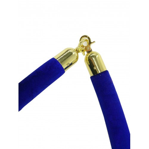 Stanchion_Queue_Barrier_ROPE_12004 9 BLUE GOLD – FixtureDisplays