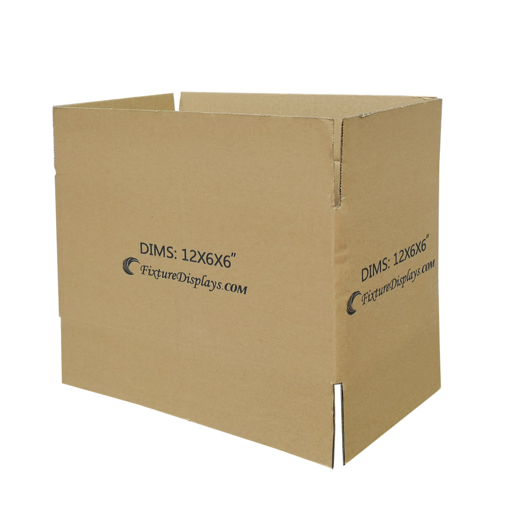 20 Pack 12X6X6" Printed Shipping Boxes Singlewall B Flute Cardboard Bo ...