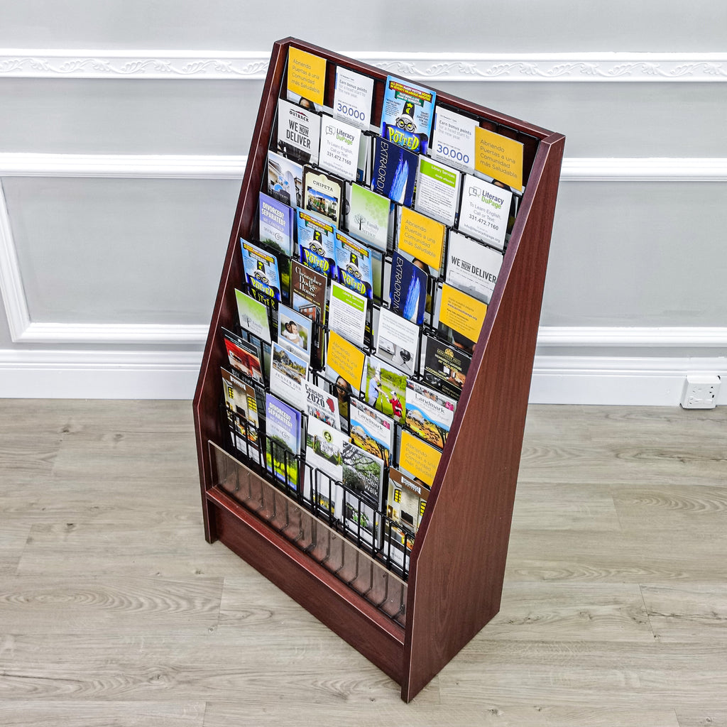 Literature Rack Brochure Holder Leaflet Coupon Stand Greeting Card 45 ...