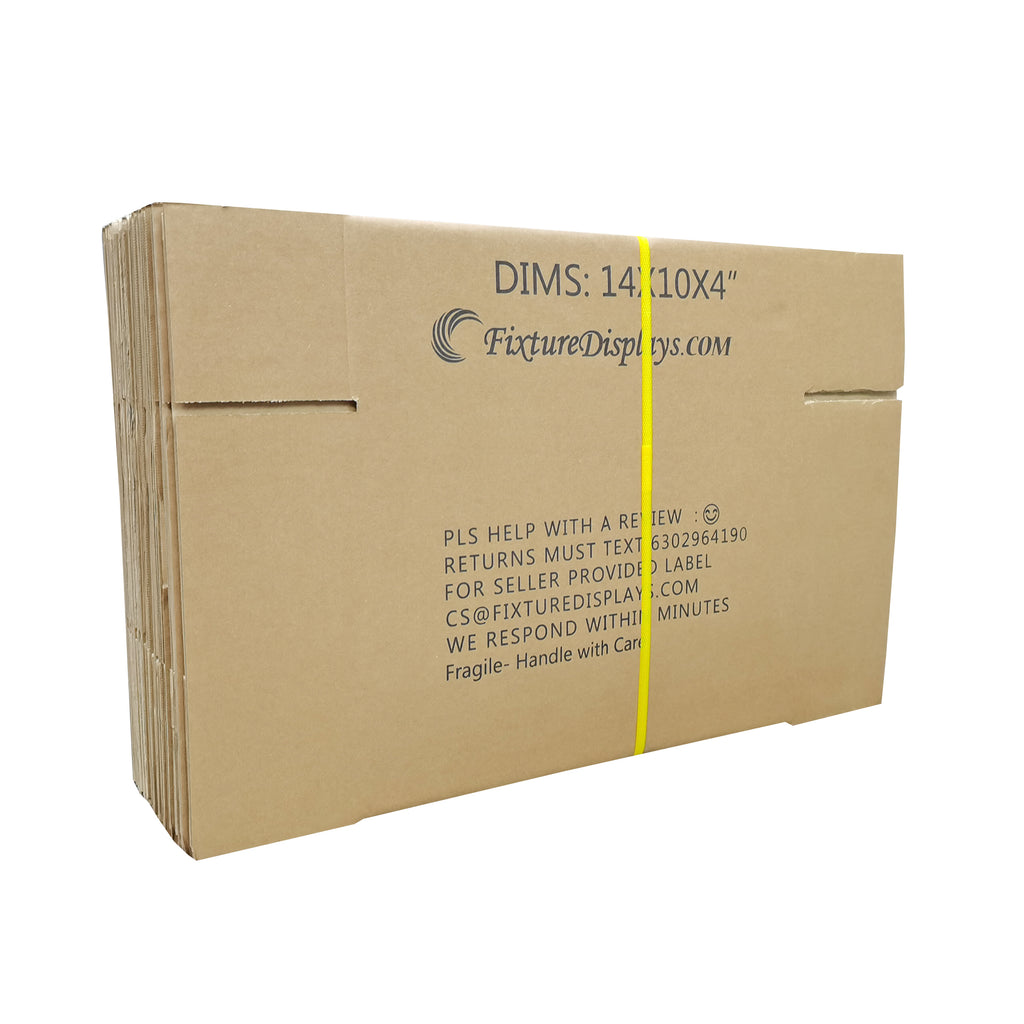 20PK 14X10X4" Shipping Box Cardboard Singlewall BF150 Mail Packaging E ...