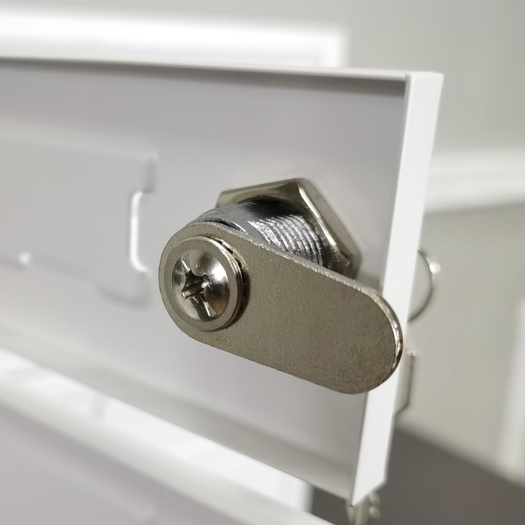 10PK 1-1/4" Disc Tubular Cam Lock Cores 1PK with 2 Keys for Security F ...