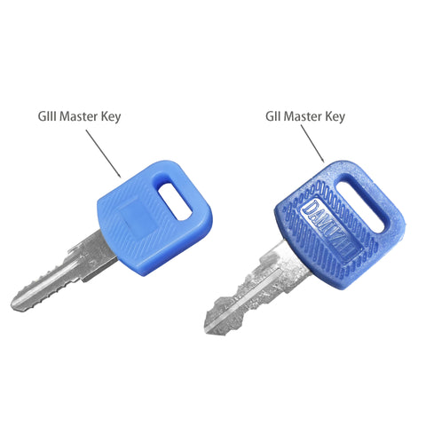 10PK 1-1/4" Disc Tubular Cam Lock Cores 1PK with 2 Keys for Security F ...