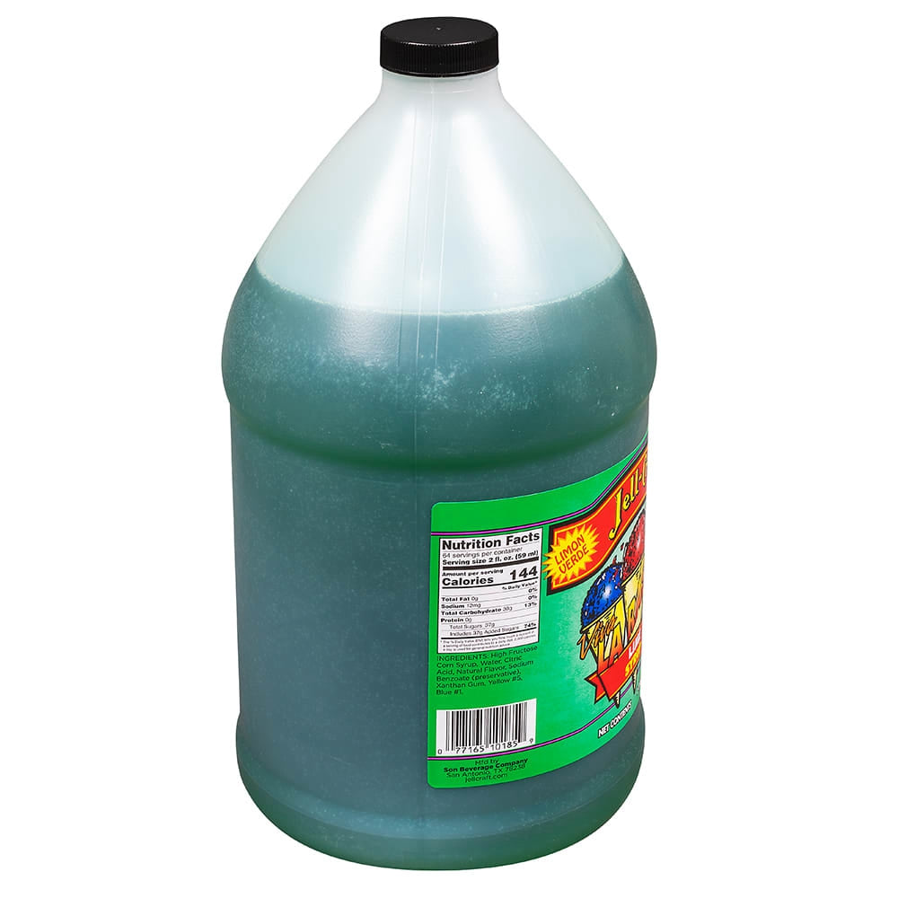 Snow Cone Syrup Shaved Ice - Eight Flavors, 1 Gallon Jug 15680-Lime ...