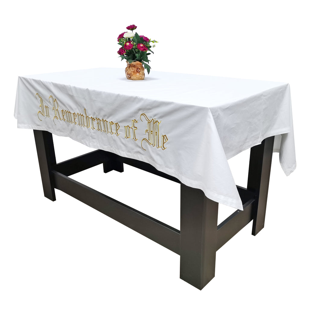 Rectangle Tablecloth 66.7x49.7＂Holy Communion This Do in Remembrance o ...