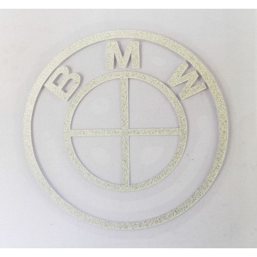 FixtureDisplays® "BMW" Car Logo STICKER/ Self Adhesive Label for Front