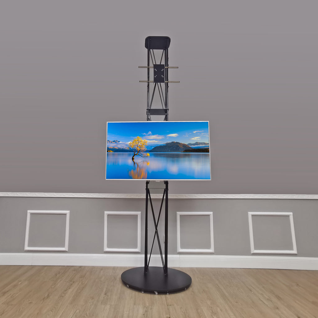 10'_Portable_TV_Stand_w/_2_Mounts_for_Monitors_up_to_60",_Truss-like ...