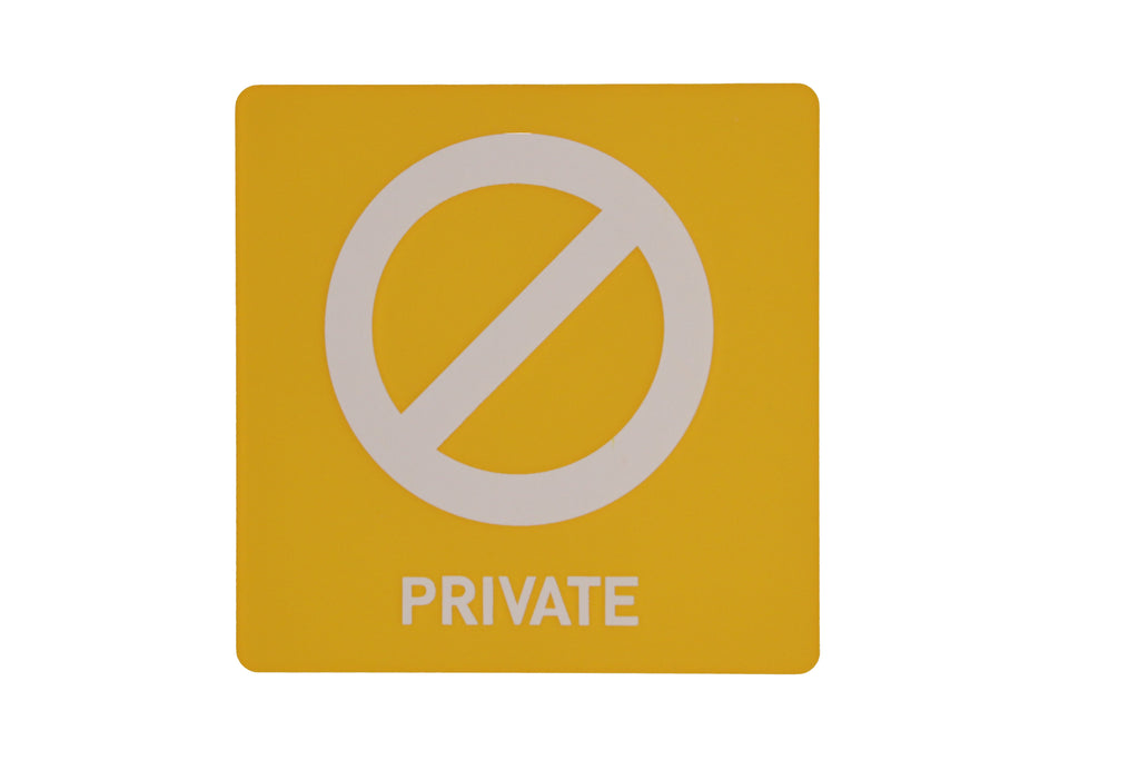Decorative_Signs_20825PrivateYellow – FixtureDisplays