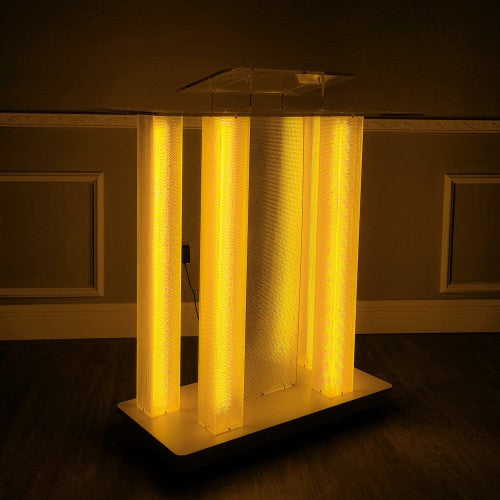 Deluxe LED Lighted Church Podium Pulpit Event Lectern Funeral Home Hot ...