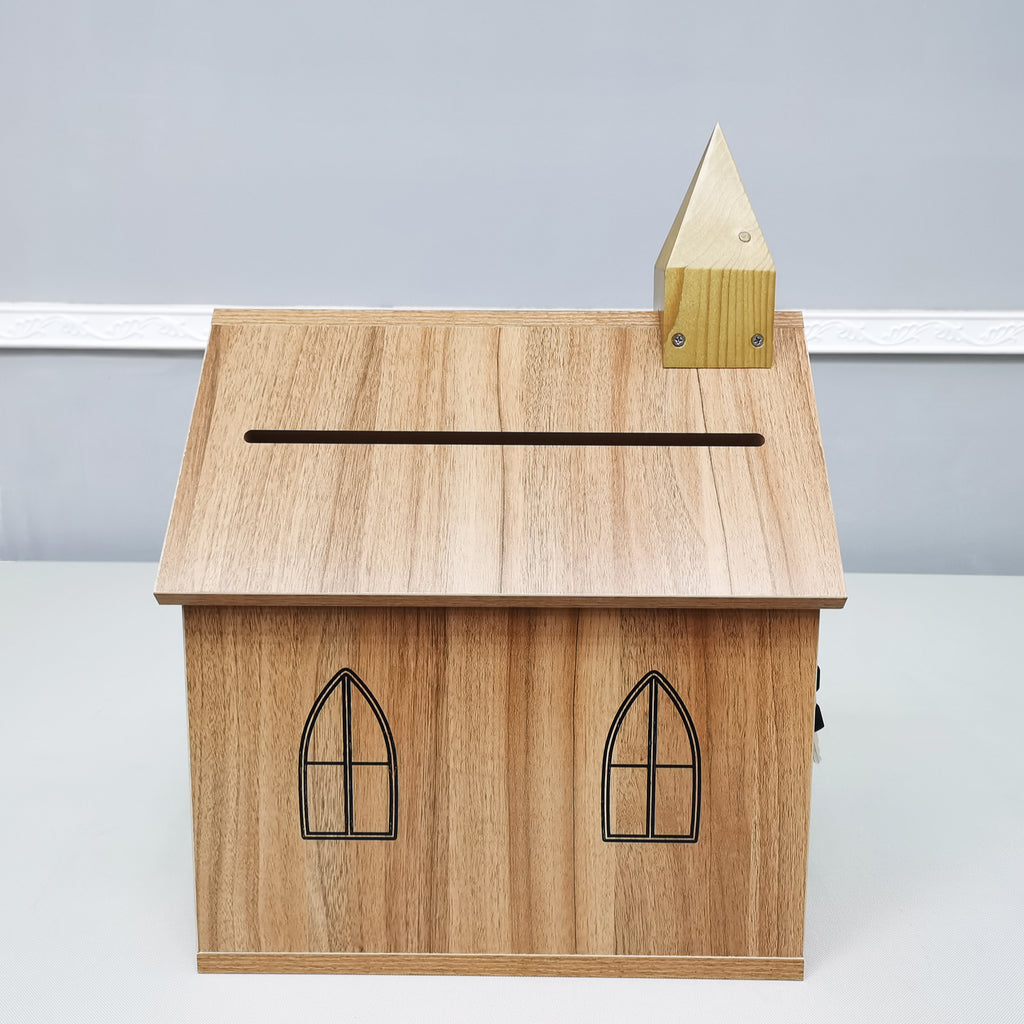 Wood Tithes Offering Donation Box Christian Cross, Church Collection 1 ...