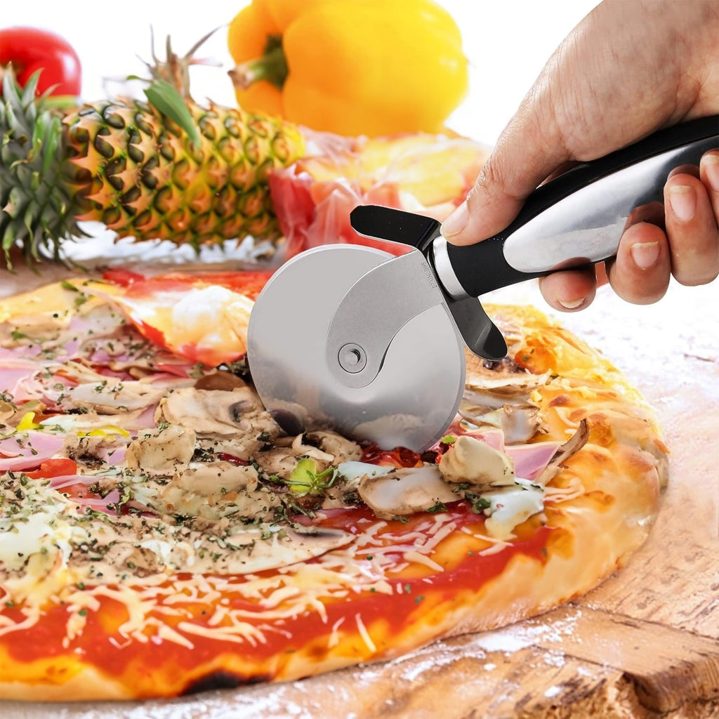 Pizza Cutter Wheel Cortador De Pizza Stainless Steel Wheel Heavy Duty ...