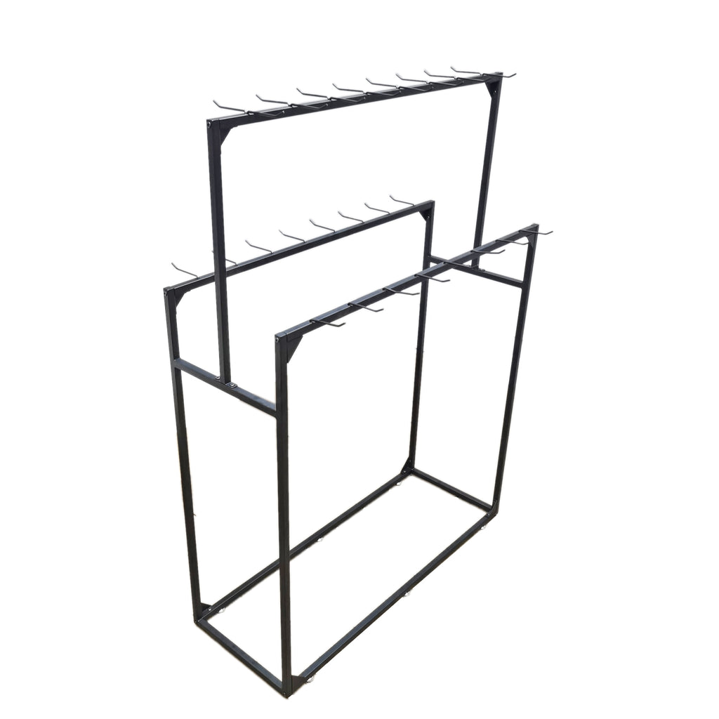 2-Sided Belt Display Rack, 32 Hooks Metal Retail Stand, Scarf Necktie ...