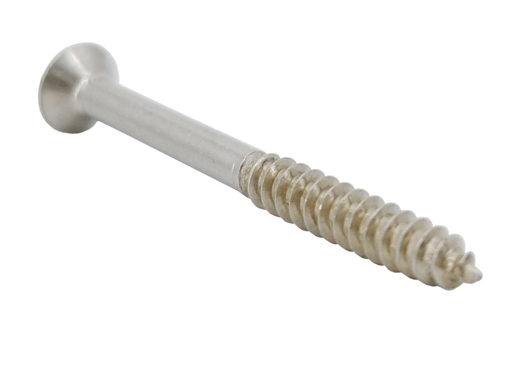 FixtureDisplays® #4 x 1 1/4" Wood Screw 100PCS Stainless Steel Counter