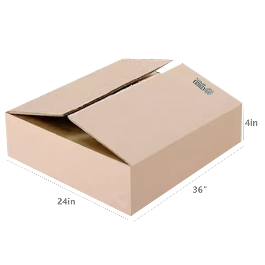 20 Pack 36X24X4" Shipping Boxes Singlewall B Flute Cardboard Box 32ECT ...