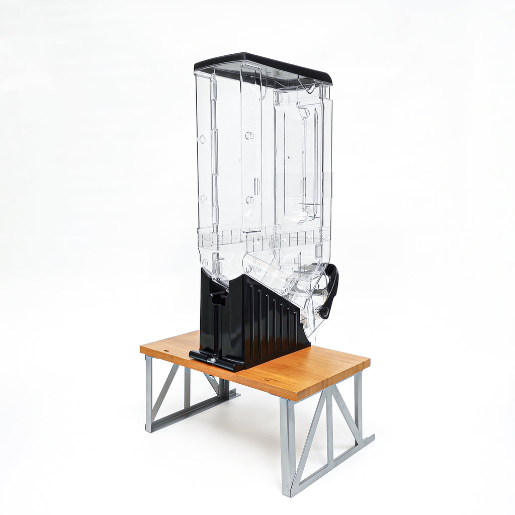 18.7X12.7X8.2" Cereal Dispenser Display Stand Bamboo Tabletop Riser 70 ...