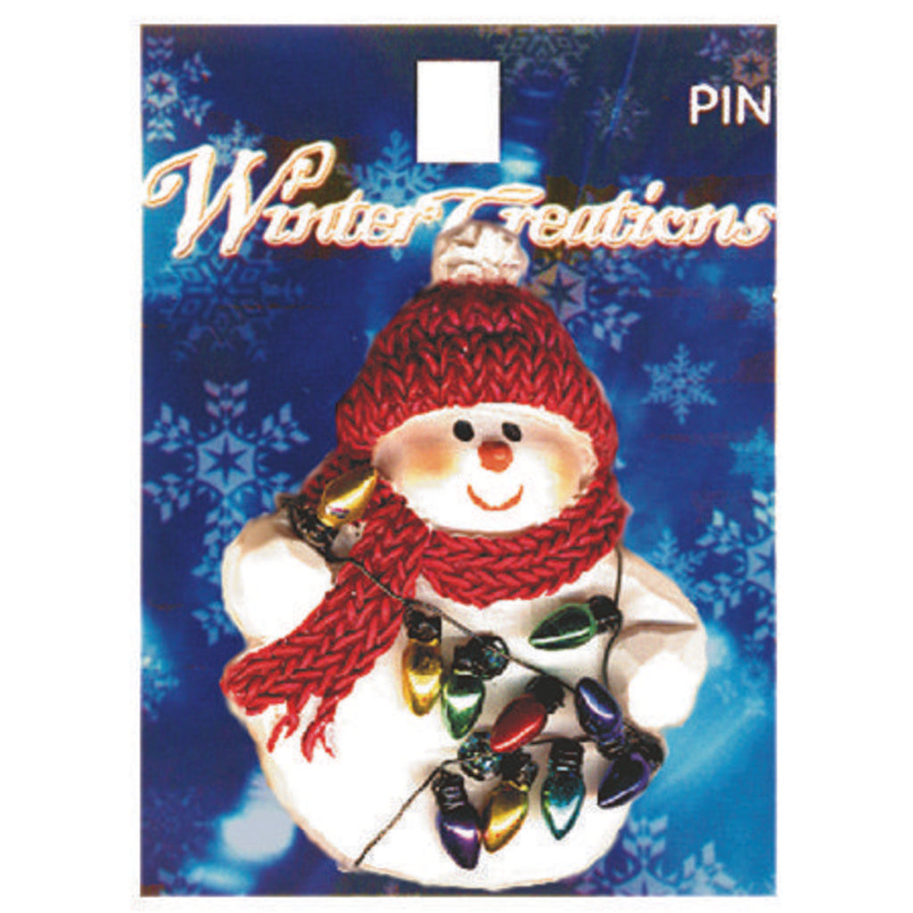 FINEST£­54196 Snowman w Red Hat – FixtureDisplays
