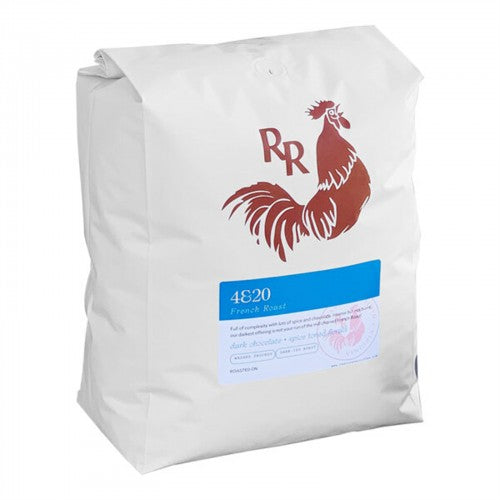 Red Rooster Organic 4&20 French Roast Whole Bean Coffee 5 lb. WS-110RR ...