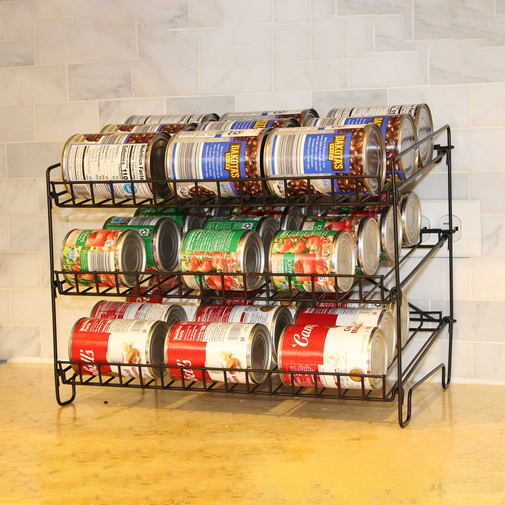 Can Rack Organizer Jar Dispenser Kitchen Countertop Pantry 16X12.5Tall ...
