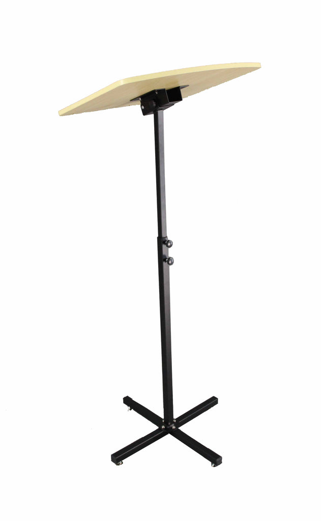 Stand,_Metal_Adjustable_Height_and_Angle_Maple_Wood_Top,_Music_Stand ...