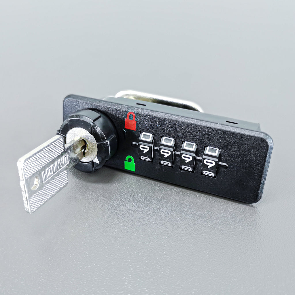 4 Digit Combination Lock, Flush Mount Metal Door Cabinet Cam Lock 1561 ...
