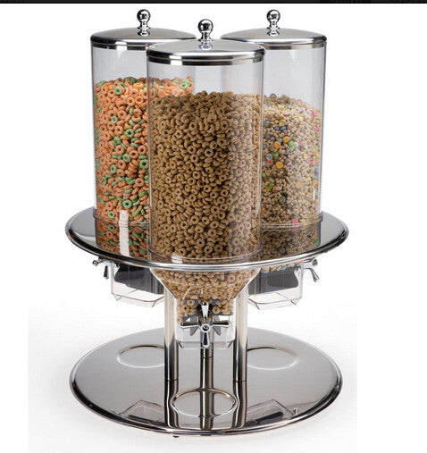 Triple Food Dispenser, 2.6 Gallons Each, Portion Control 19511 ...