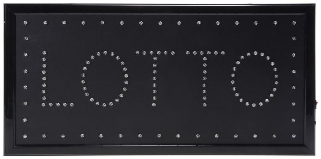 "LOTTO"_Animated_LED_Sign_with_Hanging_Chain,_Rectangular_-_Blue_19576 ...