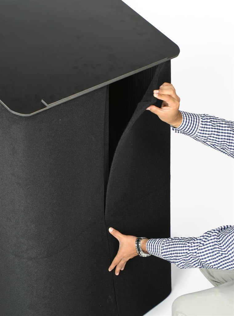 27.75"_Portable_Podium_with_Velcro-Receptive_Wraparound,_45"_tall_ ...