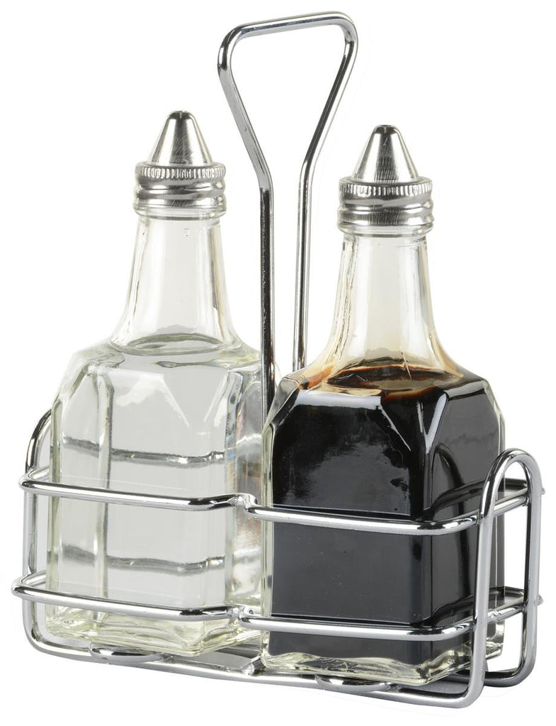 Oil_and_Vinegar_Cruet_Set,_Set_of_12_Racks_24_Bottles_-_Silver_19696 ...