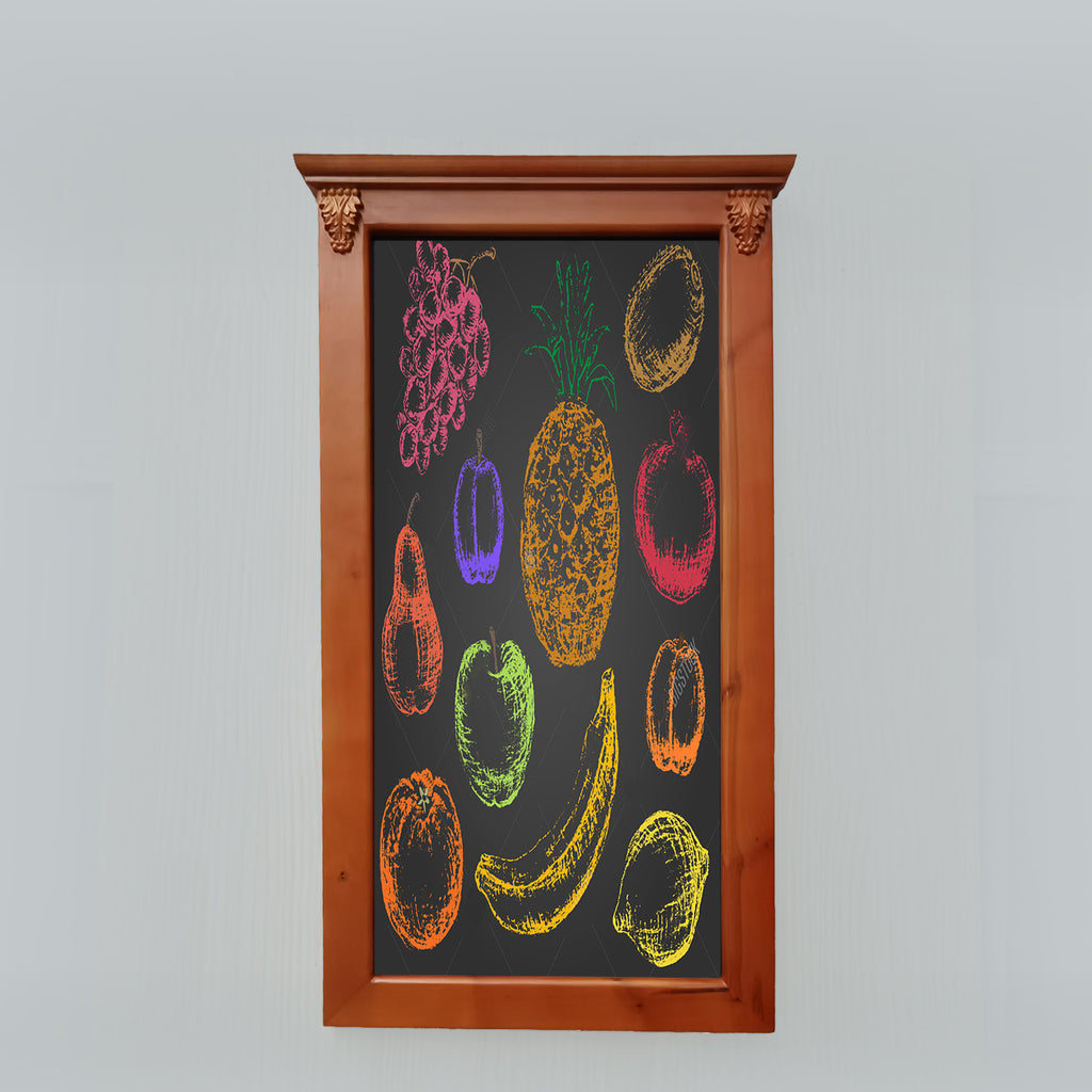 21X37 Horizontal Wood Deluxe Menu Board Black Board Wall Mountedm Prom ...